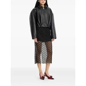 ROTATE BY BIRGER CHRISTENSEN Sheepskin Leather Jacket