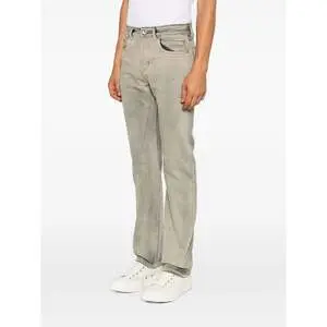 Rick Owens Grey Denim Regular & Straight-leg Jeans - Gray