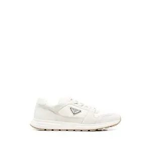 Prada Neutrals Low-top Trainers - Cream
