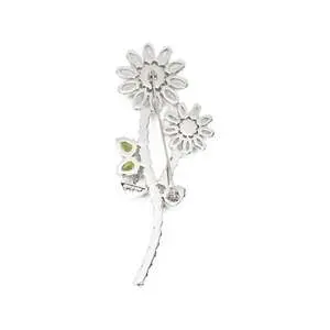 Prada Floral Design Pin Fastening Brooch