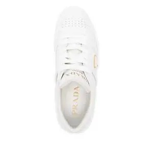 Prada Perforated Leather Flatform Sneakers