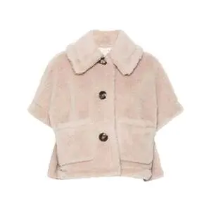 Max Mara Neutrals Coats Capes - Cream