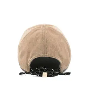 Miu Miu Beige Embroidered Logo Hat - Cream