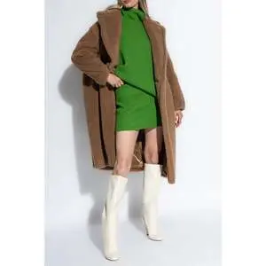 Max Mara Double-breasted Camel Hair And Silk Coat