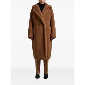 Max Mara Double-breasted Camel Hair And Silk Coat