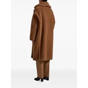 Max Mara Double-breasted Camel Hair And Silk Coat