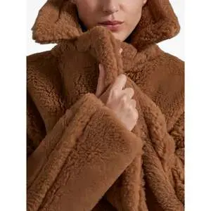 Max Mara Double-breasted Camel Hair And Silk Coat