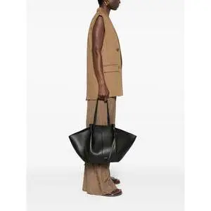 Yuzefi Calf Leather Tote Bag - Black