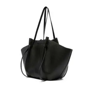 Yuzefi Calf Leather Tote Bag - Black