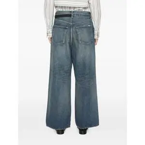 Sacai Wide-leg Denim Jeans