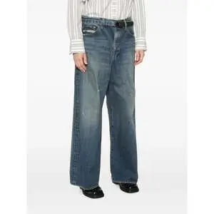 Sacai Wide-leg Denim Jeans