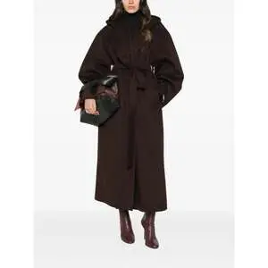 Sportmax Oversized Hooded Wool Coat