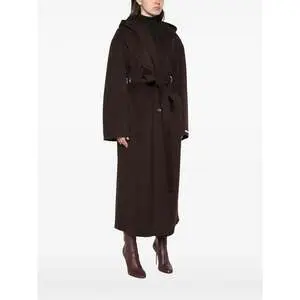 Sportmax Oversized Hooded Wool Coat