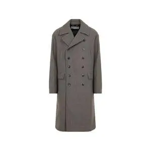 Dries Van Noten Wool Double-breasted Coat