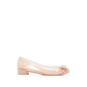 FERRAGAMO Pvc Low Block Heel Shoes With Bow Detailing