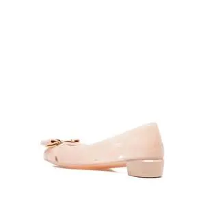 FERRAGAMO Pvc Low Block Heel Shoes With Bow Detailing