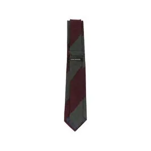 Tagliatore Silk Diagonal Stripe Neck Tie