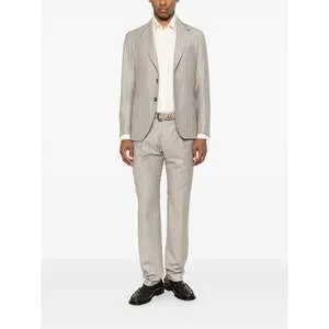 Tagliatore Grey Suits Single Breasted Suits