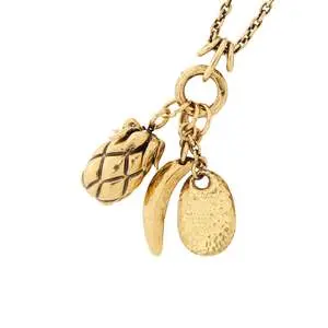 Chloé Polished -tone Pendant Necklace - Gold