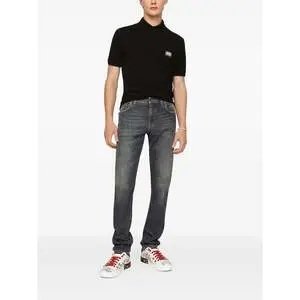 Dolce & Gabbana Polo Shirts - Black