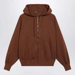Loro Piana Cotton Zip-up Hoodie - Red