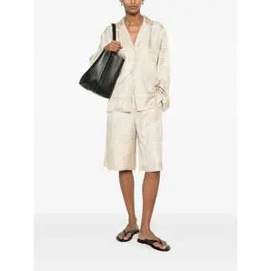 TOTEME Neutrals Trousers Cropped Trousers