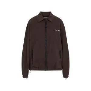 Miu Miu Jackets Oversized Jackets - Brown