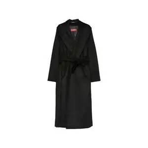 Max Mara Belted Wrap Coat - Black