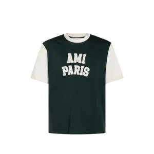 AMI Paris Ami Paris Green Polo Shirts Men Green