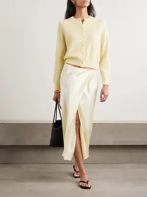 DÔEN Raglan Sleeve Wool & Alpaca Blend Cardigan - No