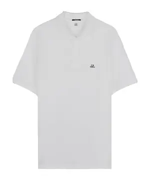 C.P. COMPANY Short-sleeved Polo Shirt - White