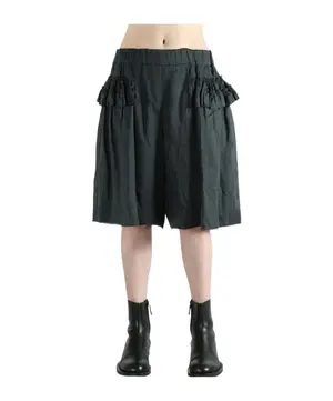 Dries Van Noten Ramie Culottes - Black