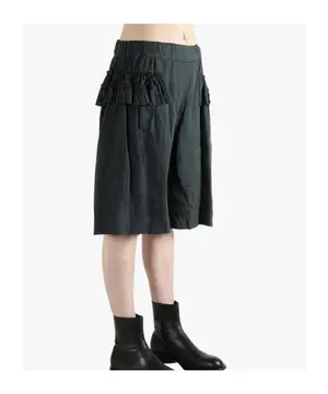 Dries Van Noten Ramie Culottes - Black