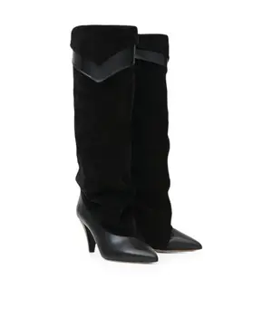 Isabel Marant Étoile Slouchy Cone-heel Pointed Toe Boots