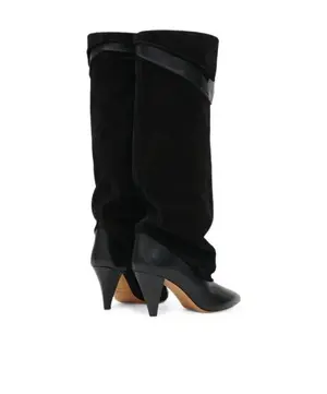 Isabel Marant Étoile Slouchy Cone-heel Pointed Toe Boots