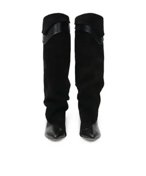 Isabel Marant Étoile Slouchy Cone-heel Pointed Toe Boots