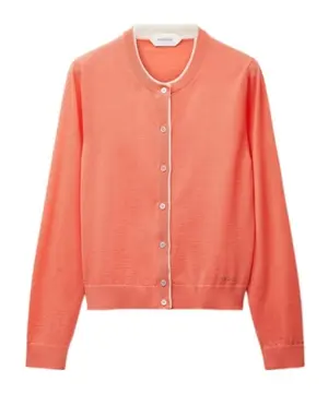 Versace Logo Trim Buttoned Cardigan