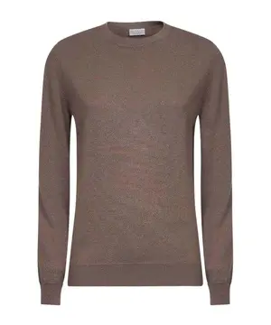 Brunello Cucinelli Long-sleeved Crewneck Sweater - Brown