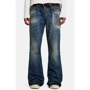 JADED LONDON Jude Flare Leg Jeans - Denim