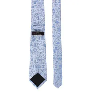 Trafalgar Medical Alert Silk Necktie - Light Blue