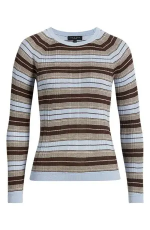 Rag & Bone Teresa Striped Crewneck Sweater - Light Blm