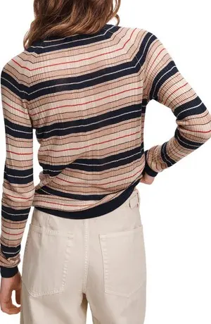 Rag & Bone Teresa Striped Silk Blend Sweater