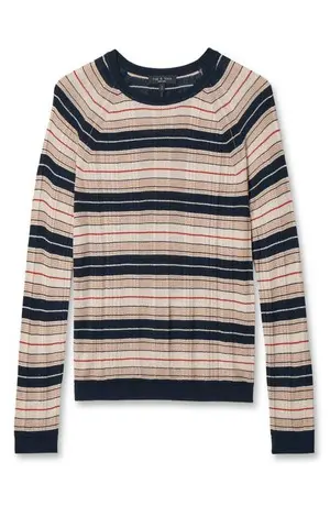 Rag & Bone Teresa Striped Silk Blend Sweater