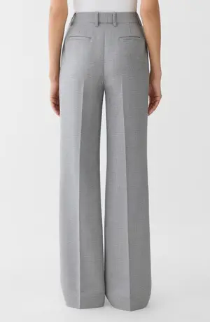 Lafayette 148 New York Glen Plaid Wool Trousers
