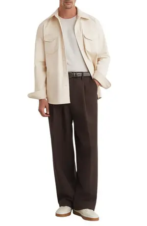 REISS Astra Cotton Shirt Jacket
