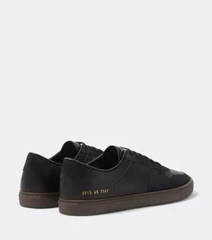 COMMON PROJECTS Bball Duo Suede-trimmed Leather Sneakers - Black