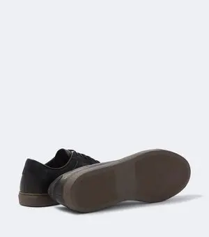 COMMON PROJECTS Bball Duo Suede-trimmed Leather Sneakers - Black