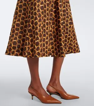 Zimmermann Belted Printed Linen Shirt Dress