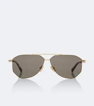 Bottega Veneta Aviator Sunglasses - Gold