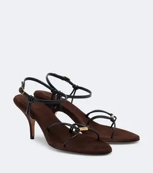Chloé Matilda Leather Sandals - Brown